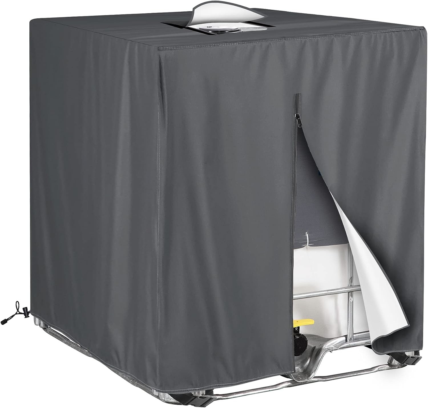 IBC Tote Cover for 1000L Outdoor 275 Gallon Rain Barrel UV Resistant ...