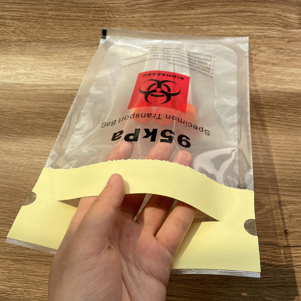 Wholesale Sample Bag Biohazard Specimen Transport Bag Transparent 95kPa ...