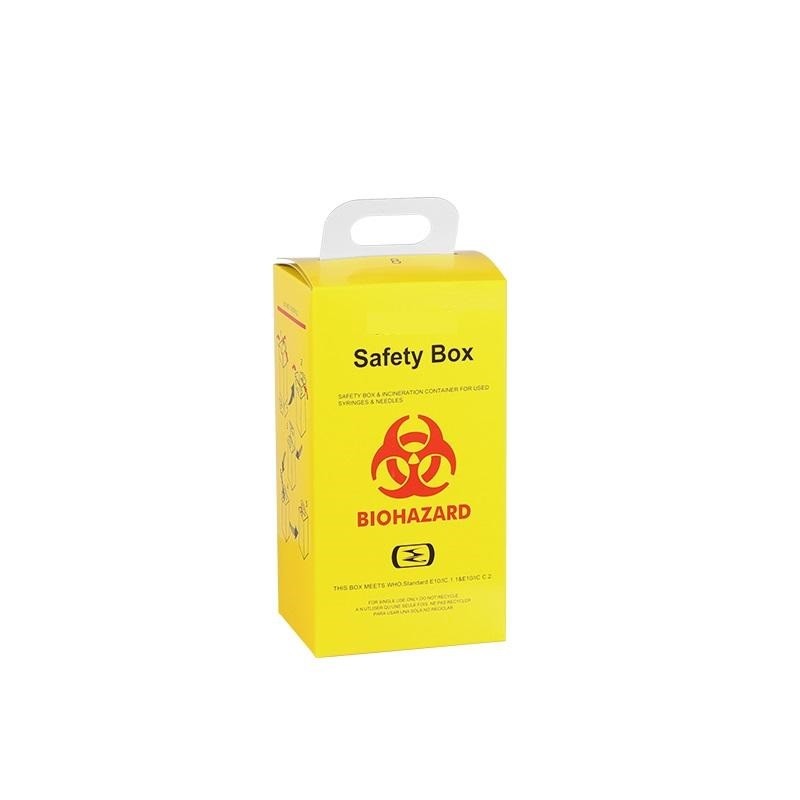 Hospital Biohazard 5L Medical Disposal Kraft Paper Board Sharps ...