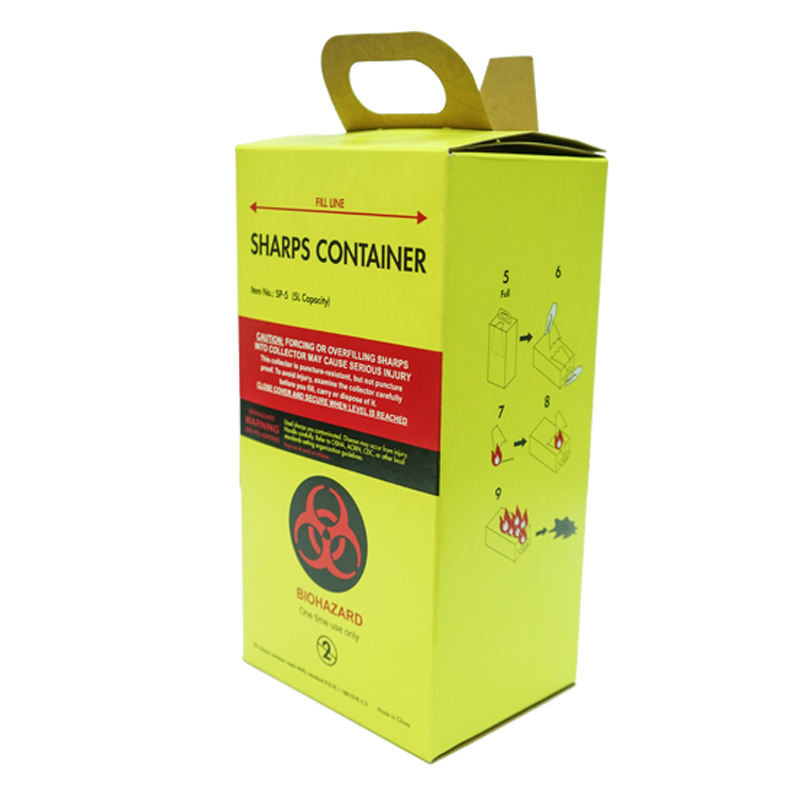 Safety Box Waste Syringe Needle Sharp Incinerator Carton Container 5L ...