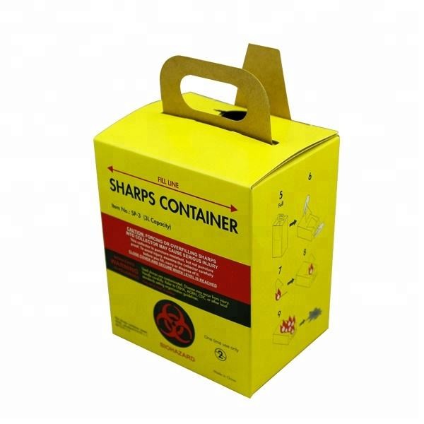 Safety Box Waste Syringe Needle Sharp Incinerator Carton Container 5L ...
