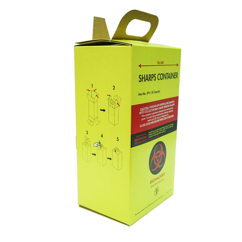 Safety Box Waste Syringe Needle Sharp Incinerator Carton Container 5L ...