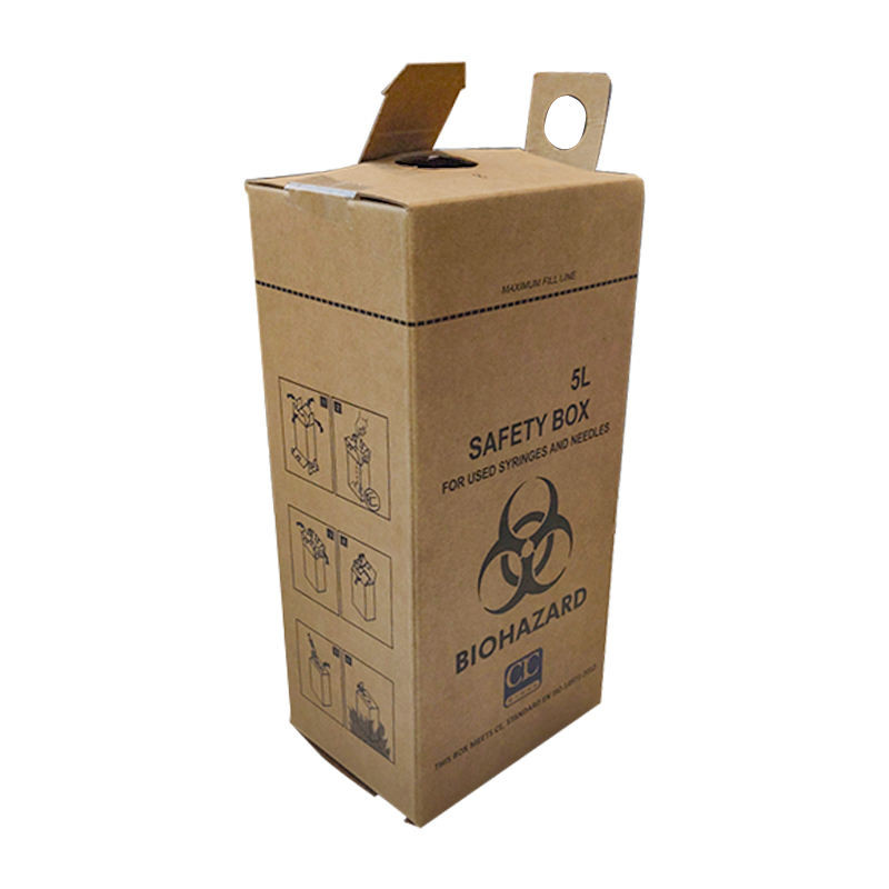 Custom Disposable Sterile Syringe Safety Box Container Needle Plastic Syringe Sharps Bio Bins ...