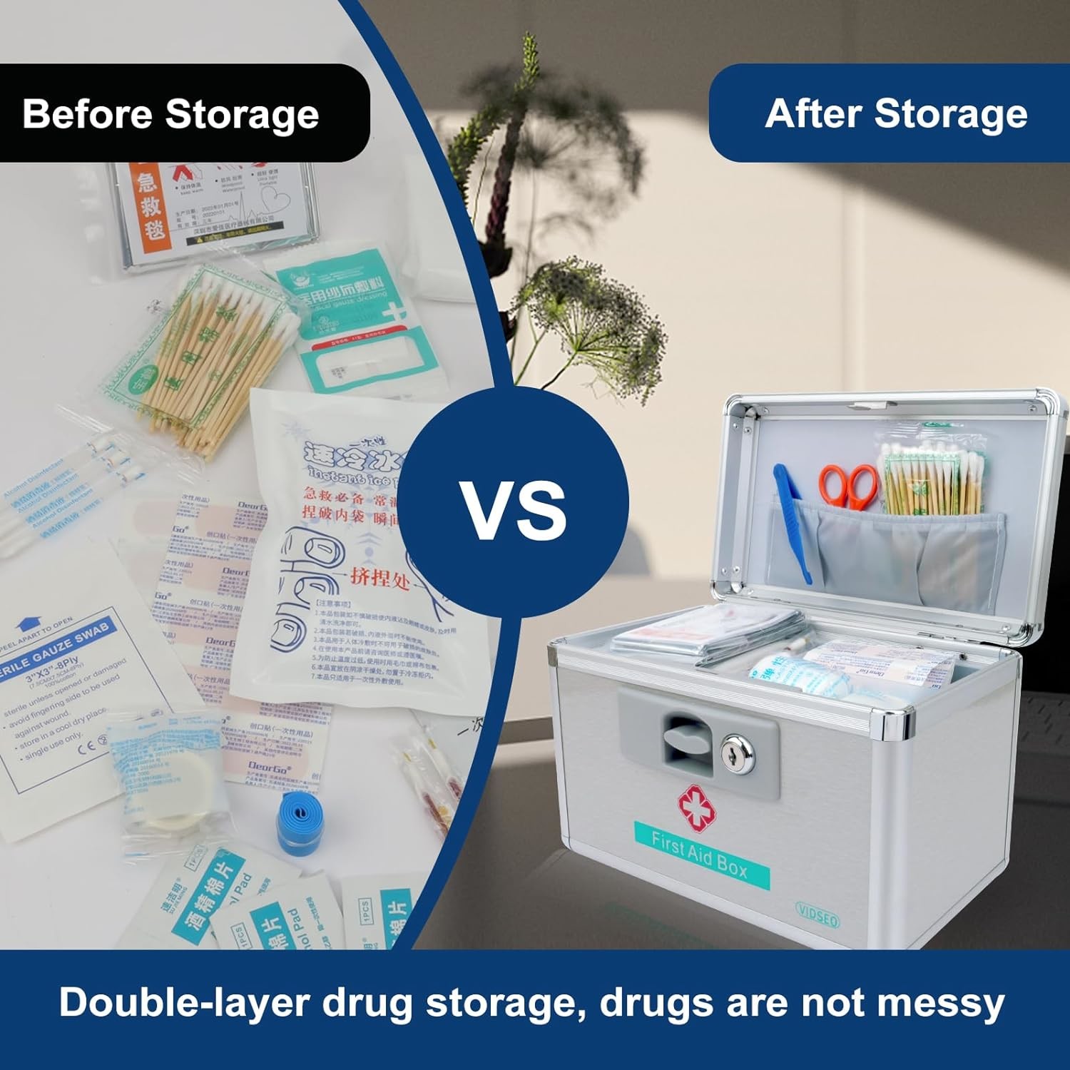Medication Lock Box With Key, Locked Medicine Box, Lock Box For ...