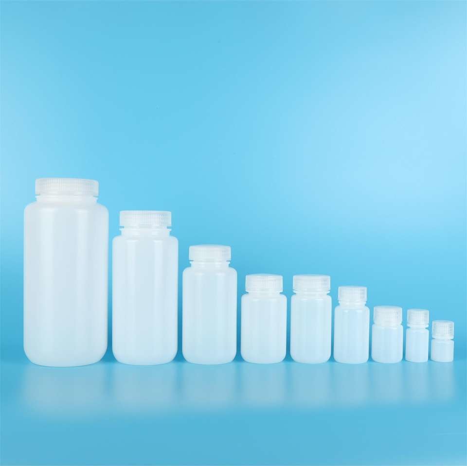 HDPE Wide Mouth Plastic Bottles Lab Sample Bottle Laboratory Reagent ...