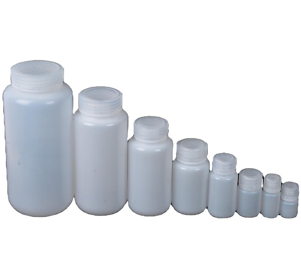 HDPE Wide Mouth Plastic Bottles Lab Sample Bottle Laboratory Reagent ...