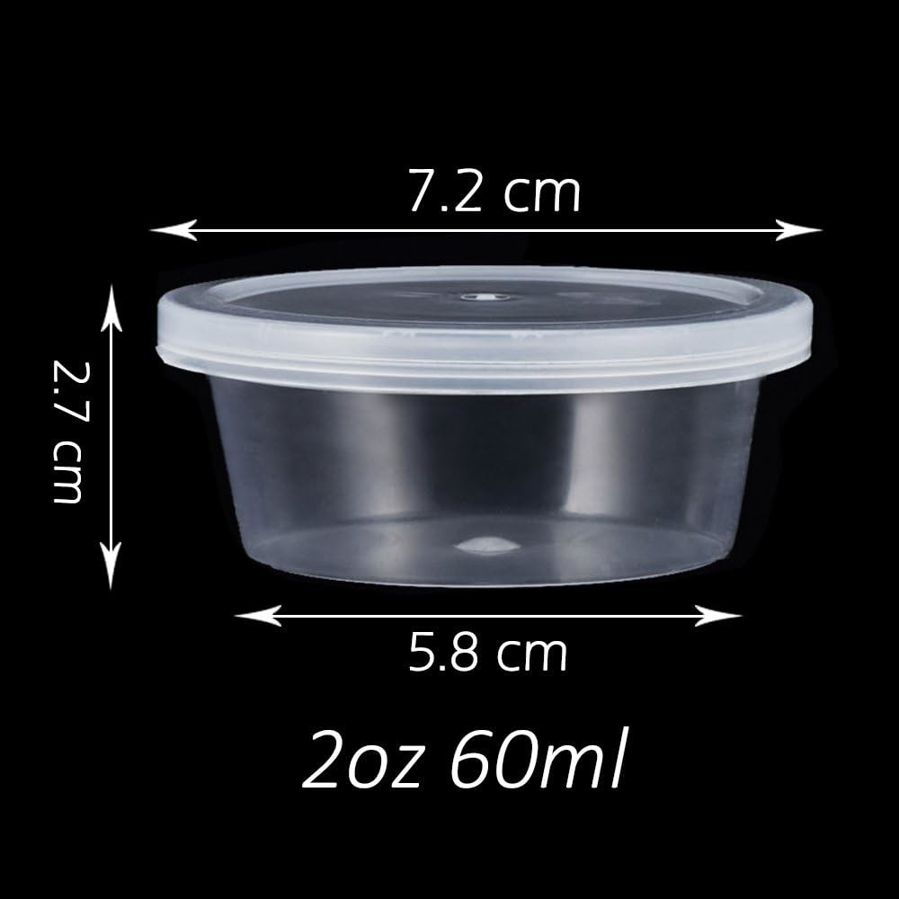Small Plastic Containers With Lids 50 Pack Slime Containers With Lids ...