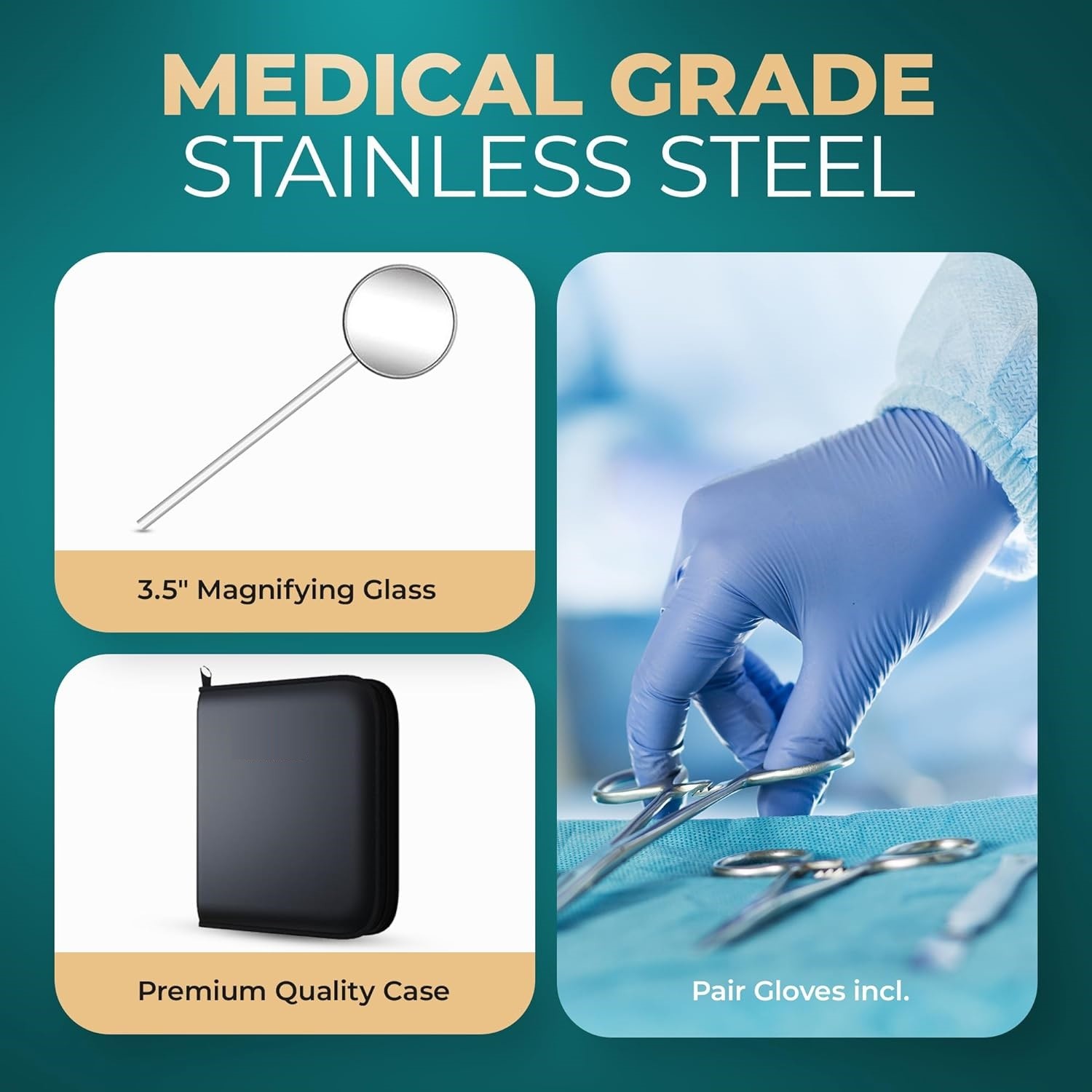 38 PCS Advanced Dissection Kit Biology Lab Anatomy Dissecting Set with ...