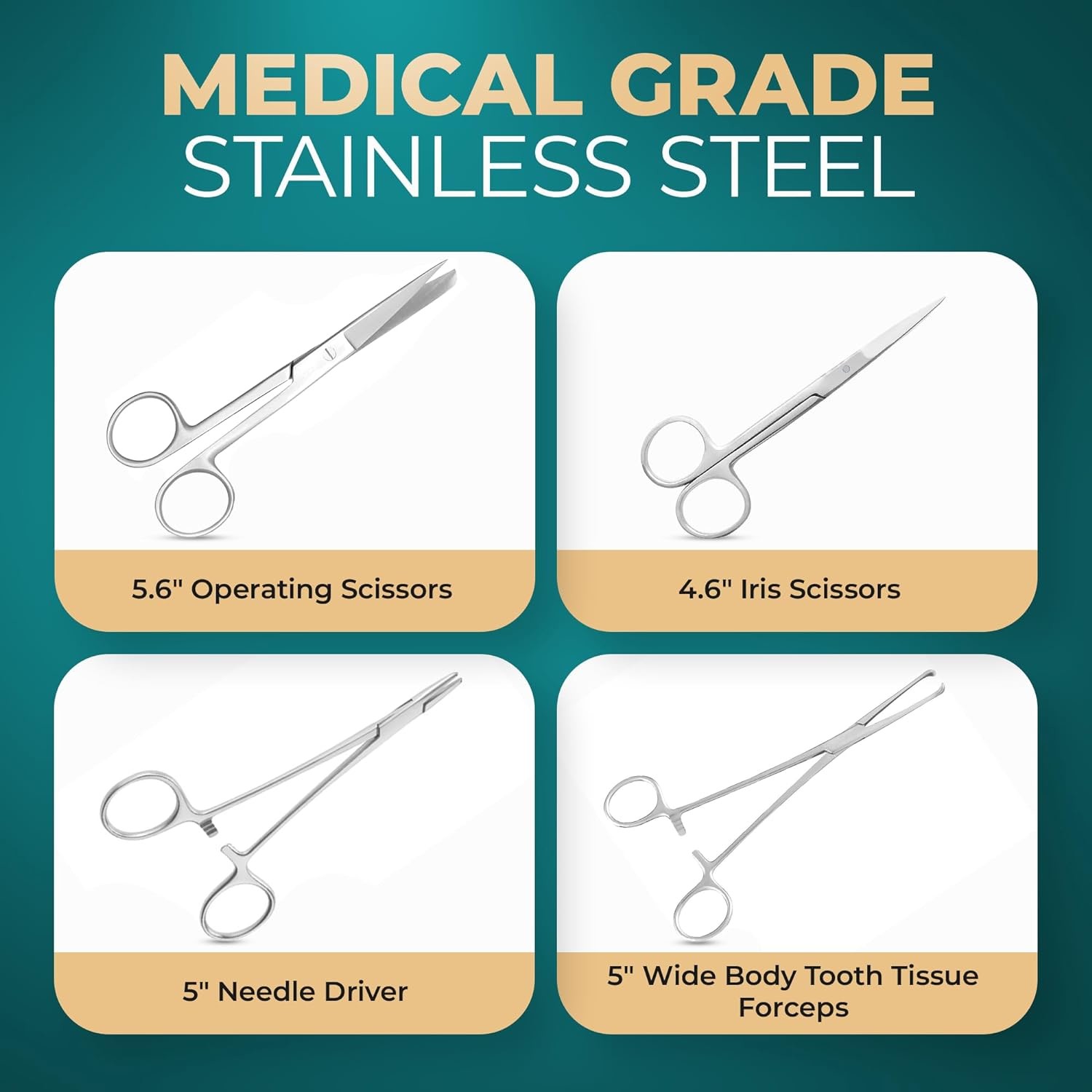 38 PCS Advanced Dissection Kit Biology Lab Anatomy Dissecting Set with ...