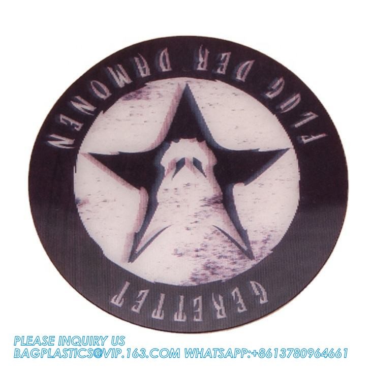 Anime Cartoon Custom 3D Lenticular Sticker Holographic lable rolls ...