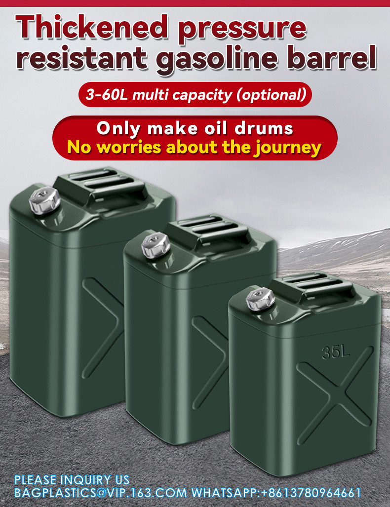 Metal 60 Liter Jerry Can 60l Steel Jerry Cans Gasoline Tank Jerry Gas ...
