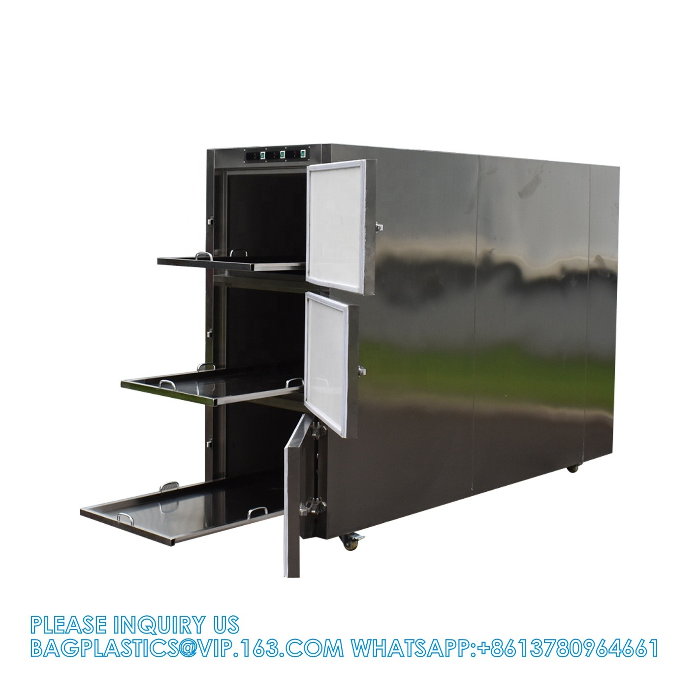 3 Drawers Corpse Freezer Bodies Mortuary Refrigerators Morgue ...