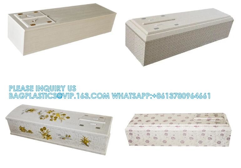 Paulownia Solid Wood Coffin With Carving Funeral Wood Casket Dome ...