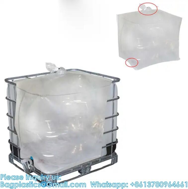Transparent Aseptic IBC Tank Plastic Liner Bag For Liquid Packaging ...
