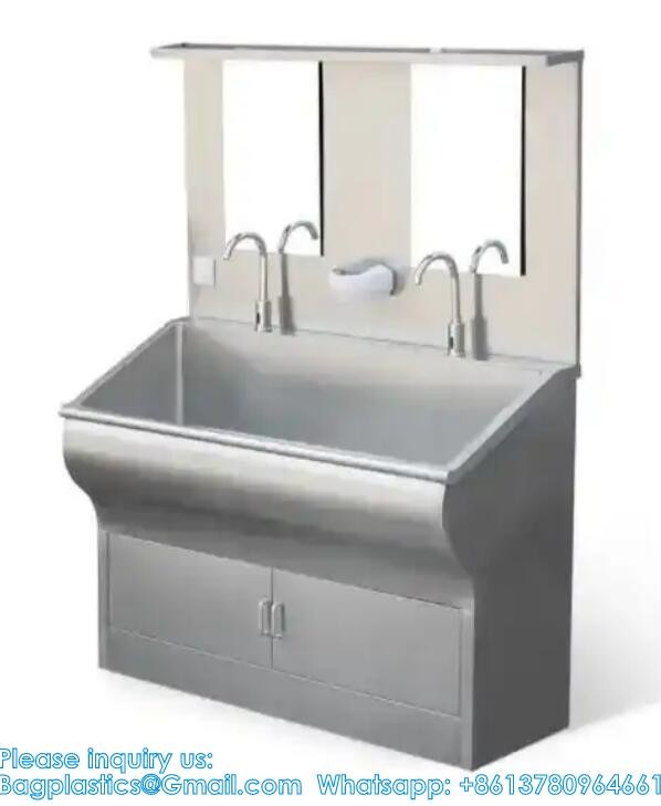 Hand Washing Sink Wash Basin With Automatic Sensor And Mirror ...
